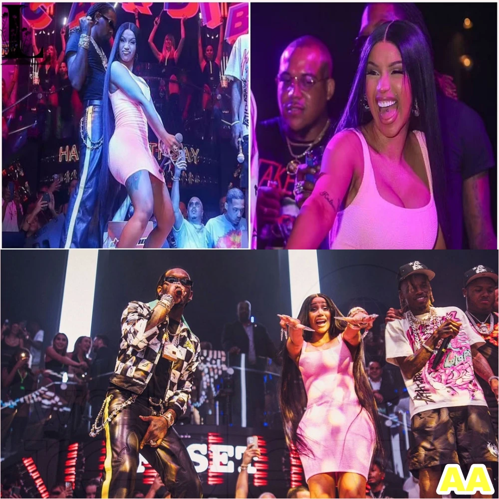 "Steamy Night in Miami: Cardi B and Offset Heat Up the Town Celebrating ...