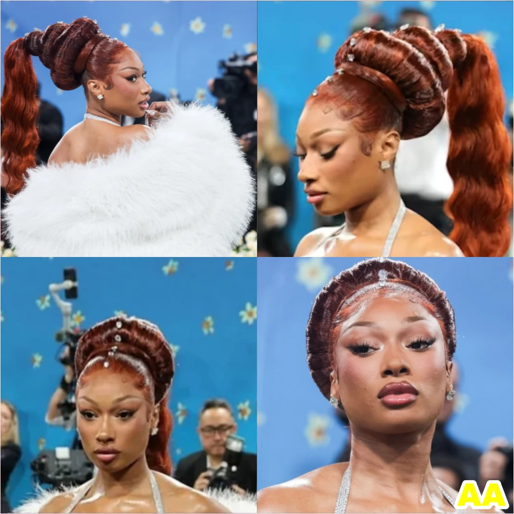 Rapper Megan Thee Stallion challenged the 2025 Met Gala phone ban by ...